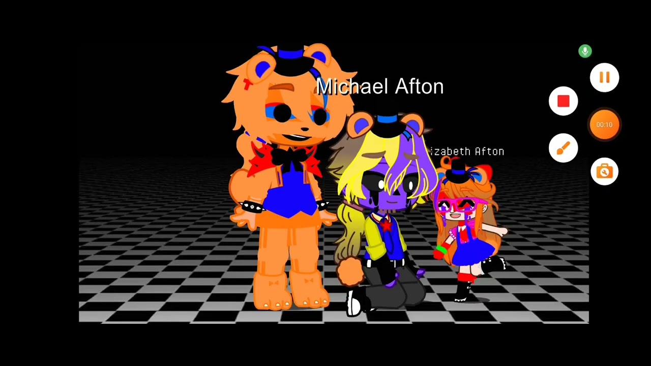 glamrock freddy be Elizabeth afton and Michael Afton fnaf sb - YouTube