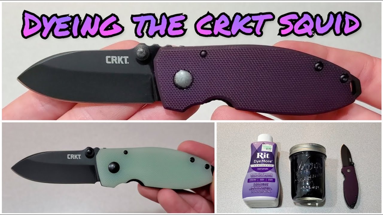 Dyeing the CRKT Squid and Review - YouTube