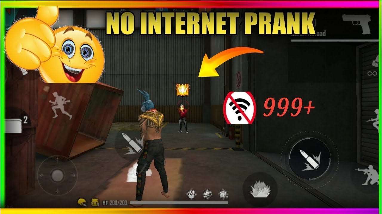 NO INTERNET PRANK | 1V1 LONE WOLF | GARENA FREE FIRE - YouTube