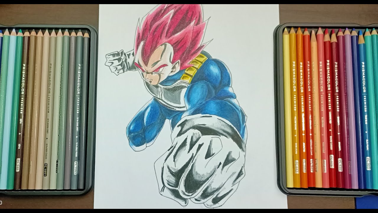 Vegeta Super Saiyan God Drawings