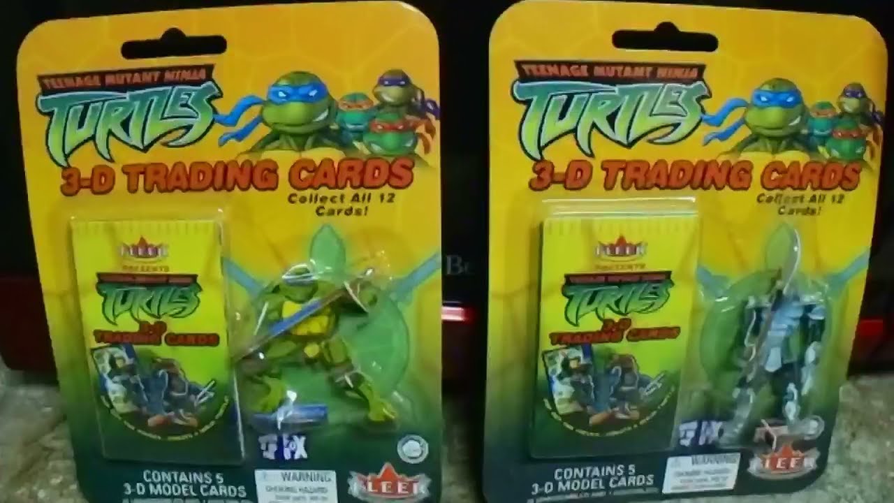 *RARE* 2003 TMNT 3-D TRADING CARD COLLECTIBLES! - YouTube