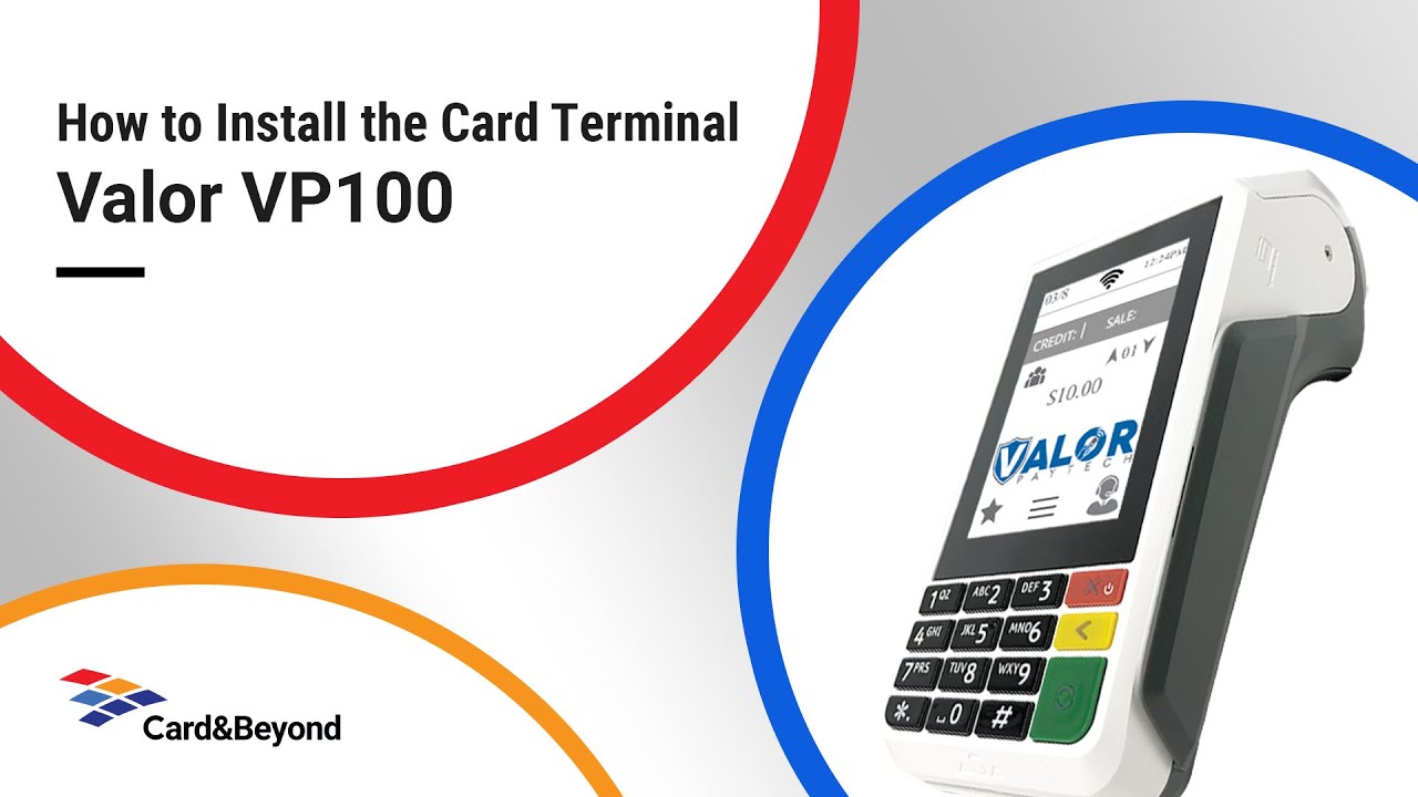 [CNB Tutorial] How to Install the Card Terminal(Valor VP100) - YouTube