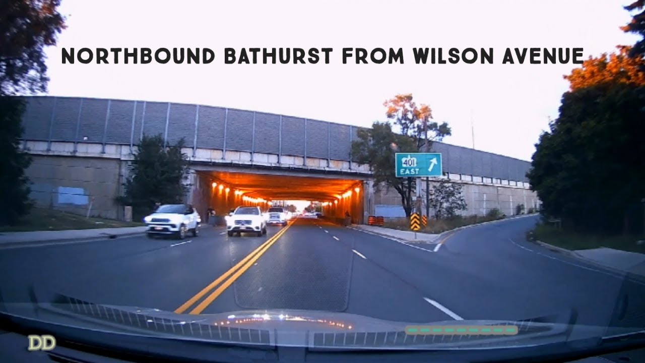 Bathurst St. and Wilson Avenue | Northbound Bathurst | Driving in ...