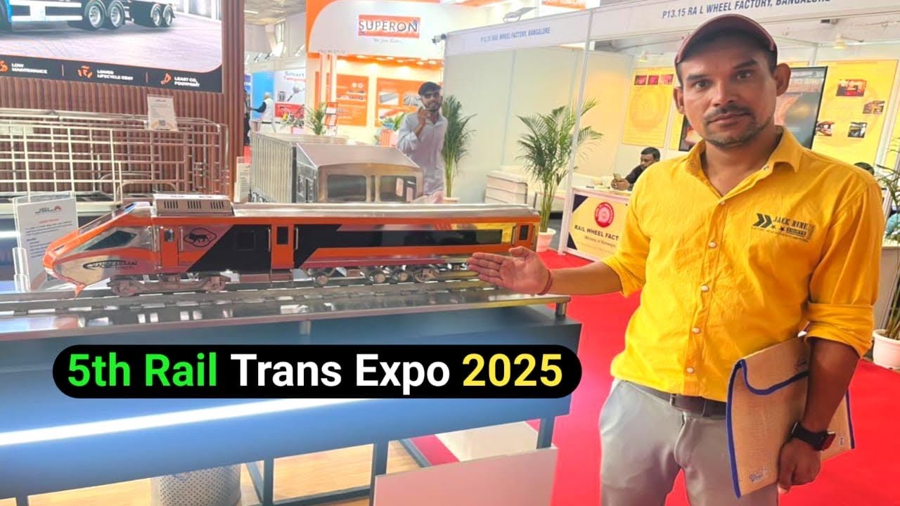 5th Rail Trans Expo 2025 Delhi Full Vlog | Latest Innovations in Indian ...