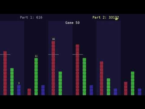 Advent of Code 2023 - Day 2 - Cube Conundrum - Visualization - YouTube