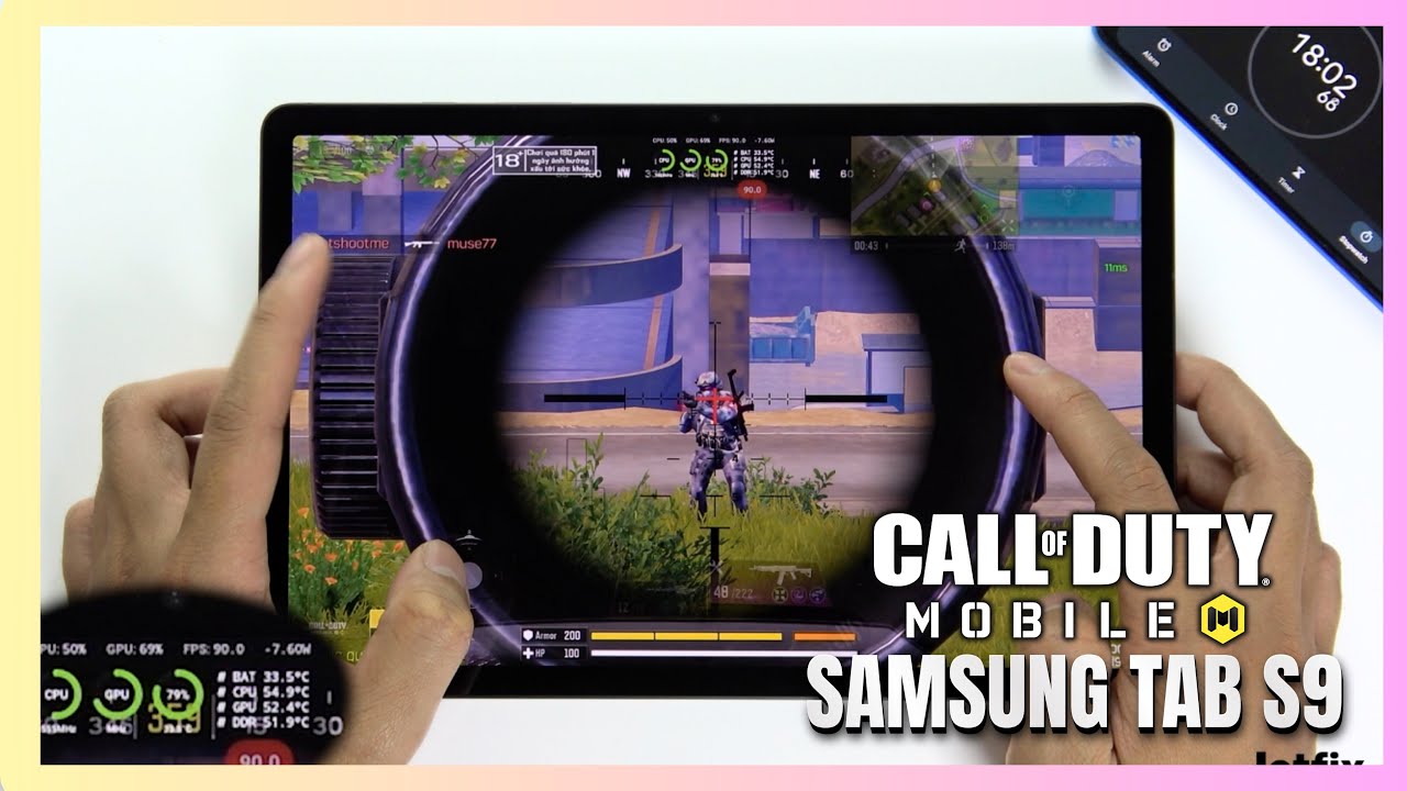 Samsung Tab S9 Call of Duty Mobile Gaming test CODM Update | Snapdragon ...