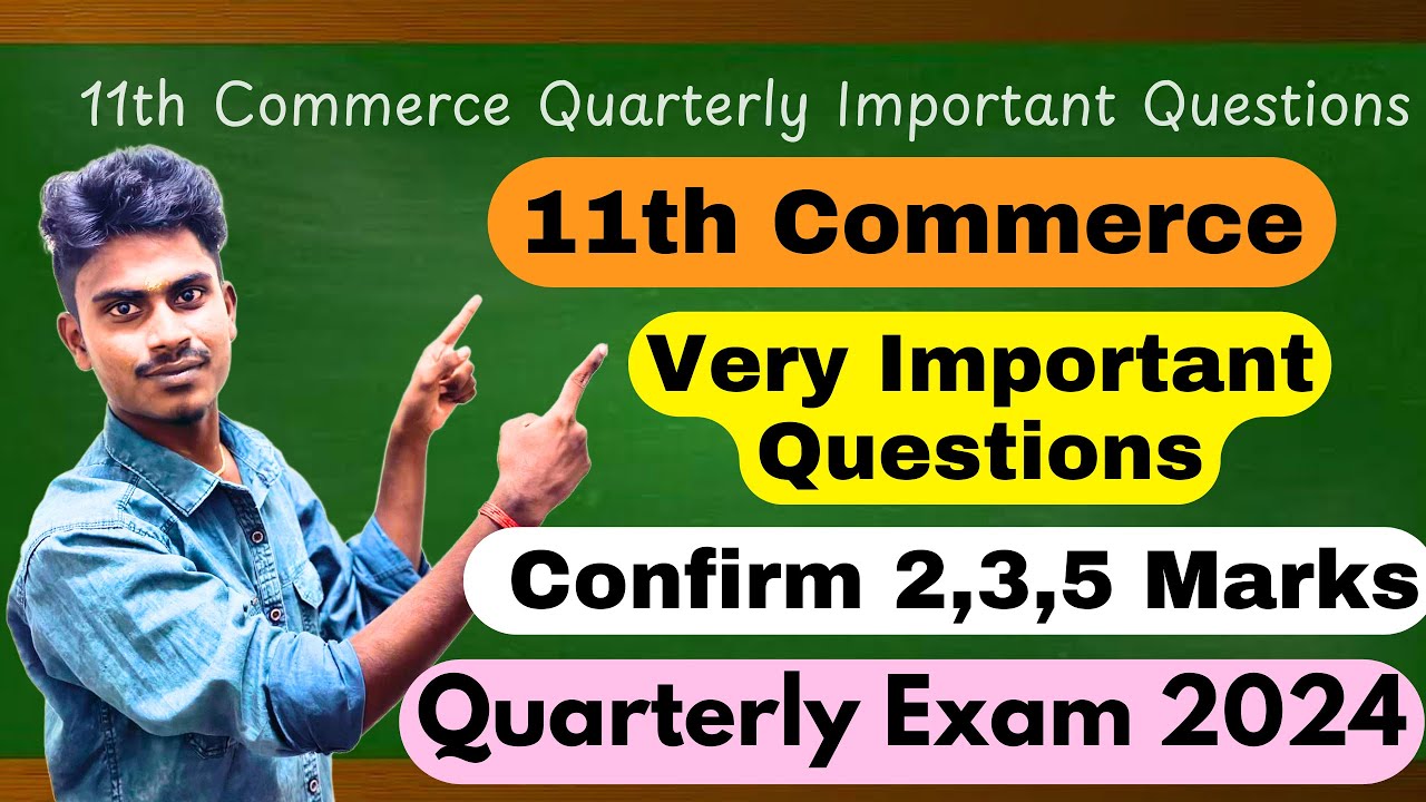 11th commerce quarterly important questions 2024 | 11th commerce ...