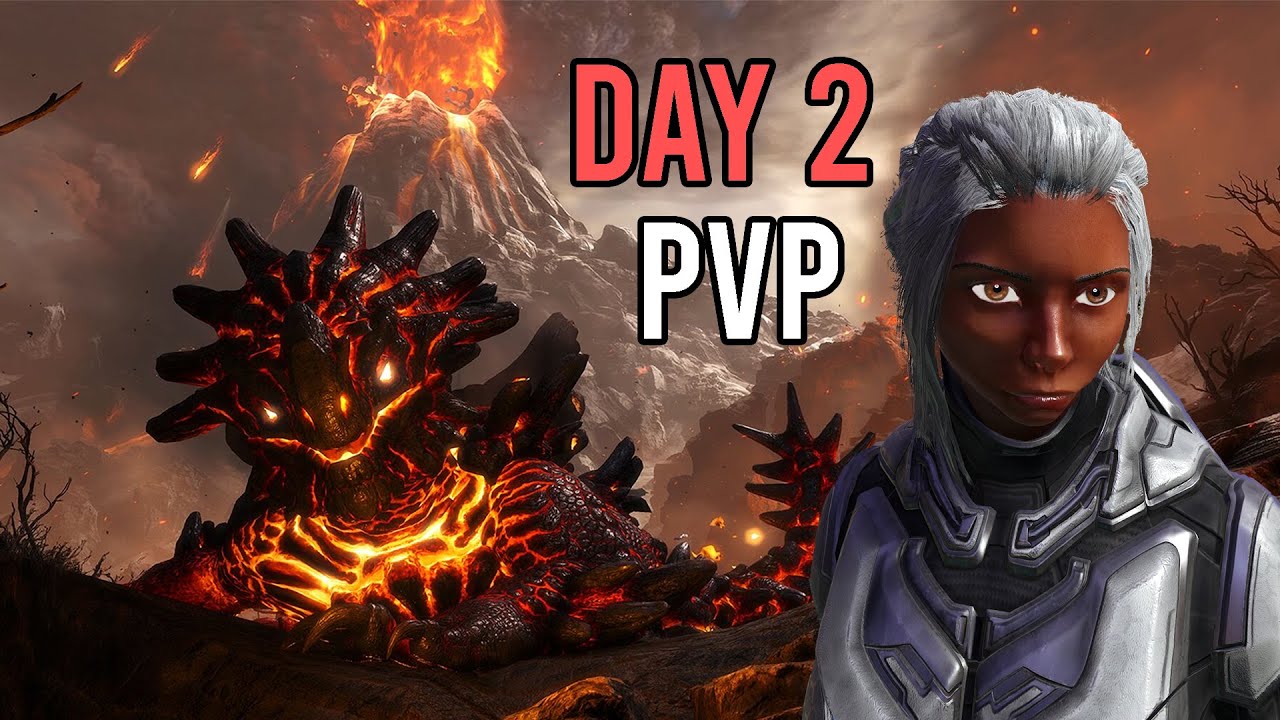 Surviving On An Ark PVP Server Day 2 | Ark Survival Evolved - YouTube