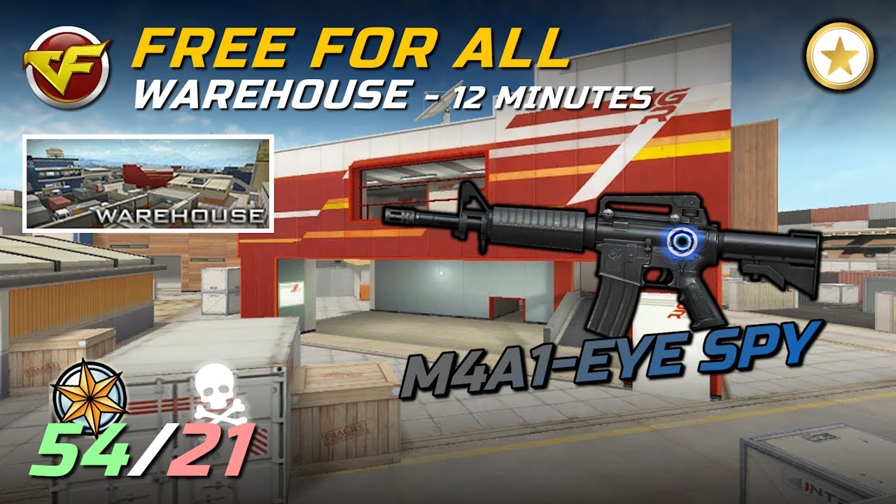CrossFire WE - Warehouse - Free For All - M4A1-Eye Spy - 54 Kills ...