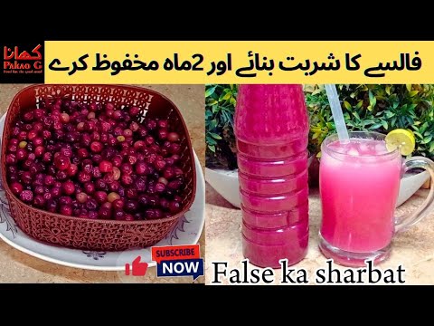 False ka Sharbat By Khana pakao G | Refreshing Summer Special Drink ...