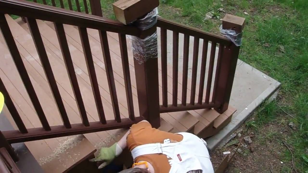 Azek Stair Trim Out - YouTube