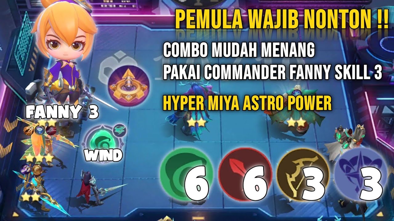 NEW GAMEPLAY FANNY 3 | COMBO MUDAH MENANG PAKAI COMMANDER FANNY SKILL 3 ...