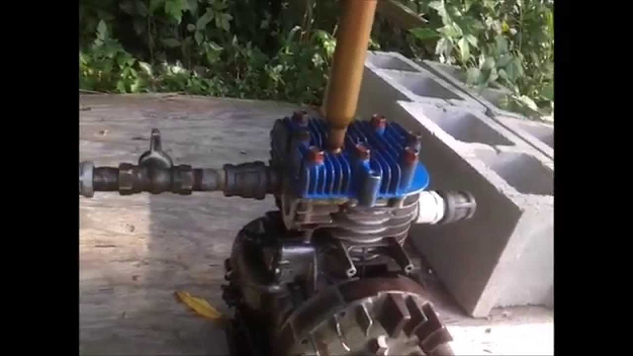 5HP re-compression engine...air/steam engine - YouTube