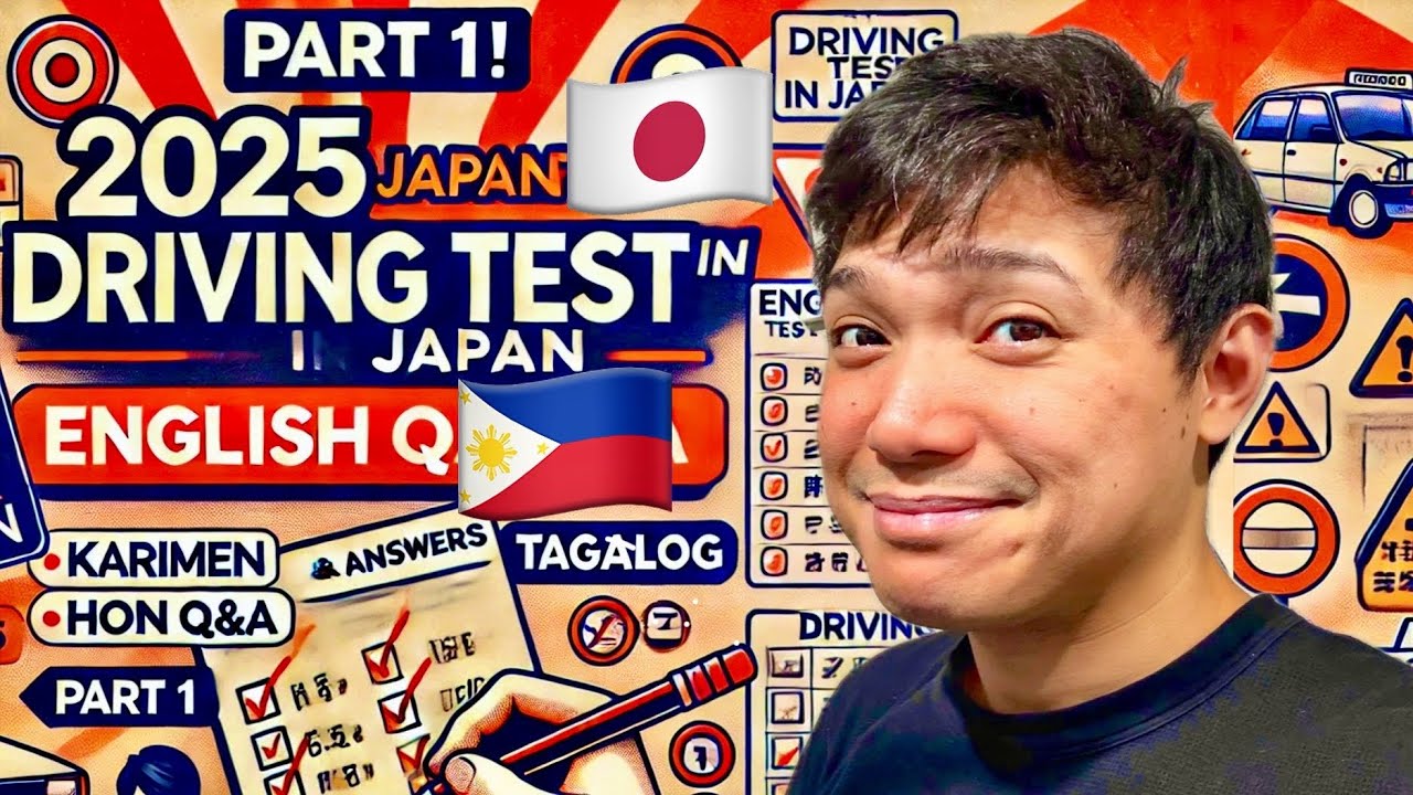 🇯🇵🇵🇭PART 1! 2025 DRIVING TEST IN JAPAN ENGLISH QUESTIONS & ANSWERS ...