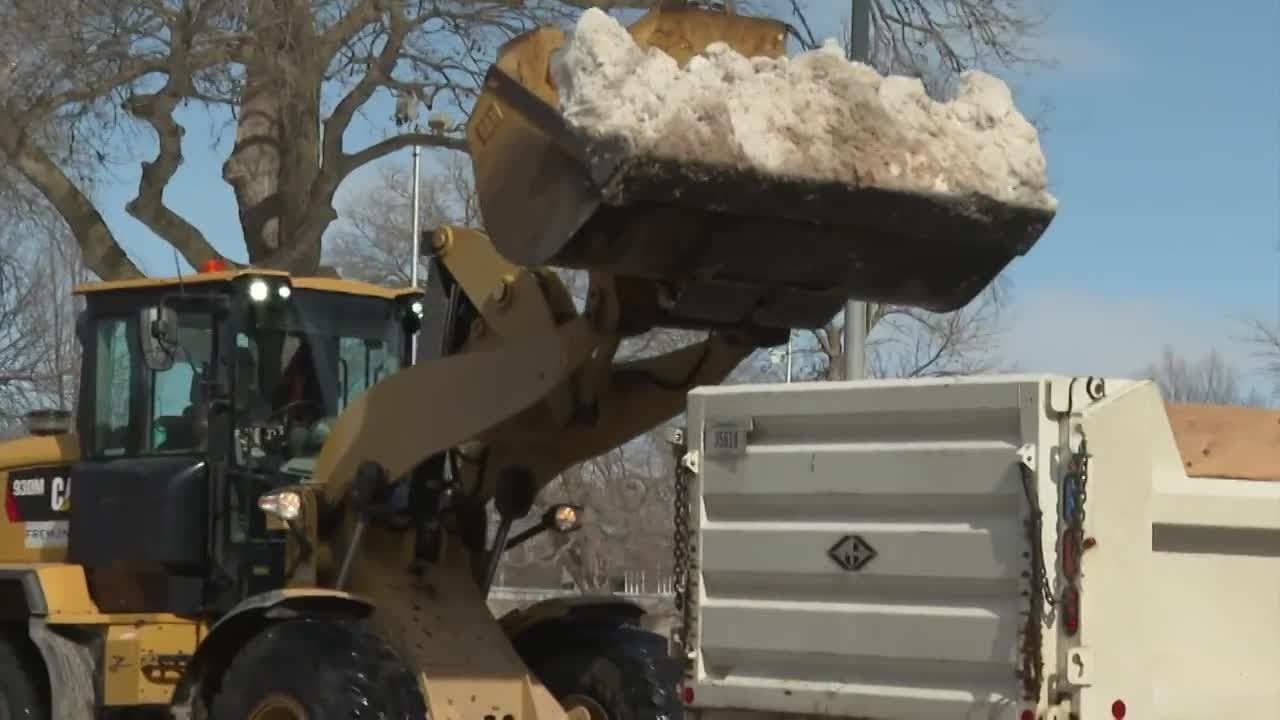 Fremont streets mostly clear after blizzard - YouTube
