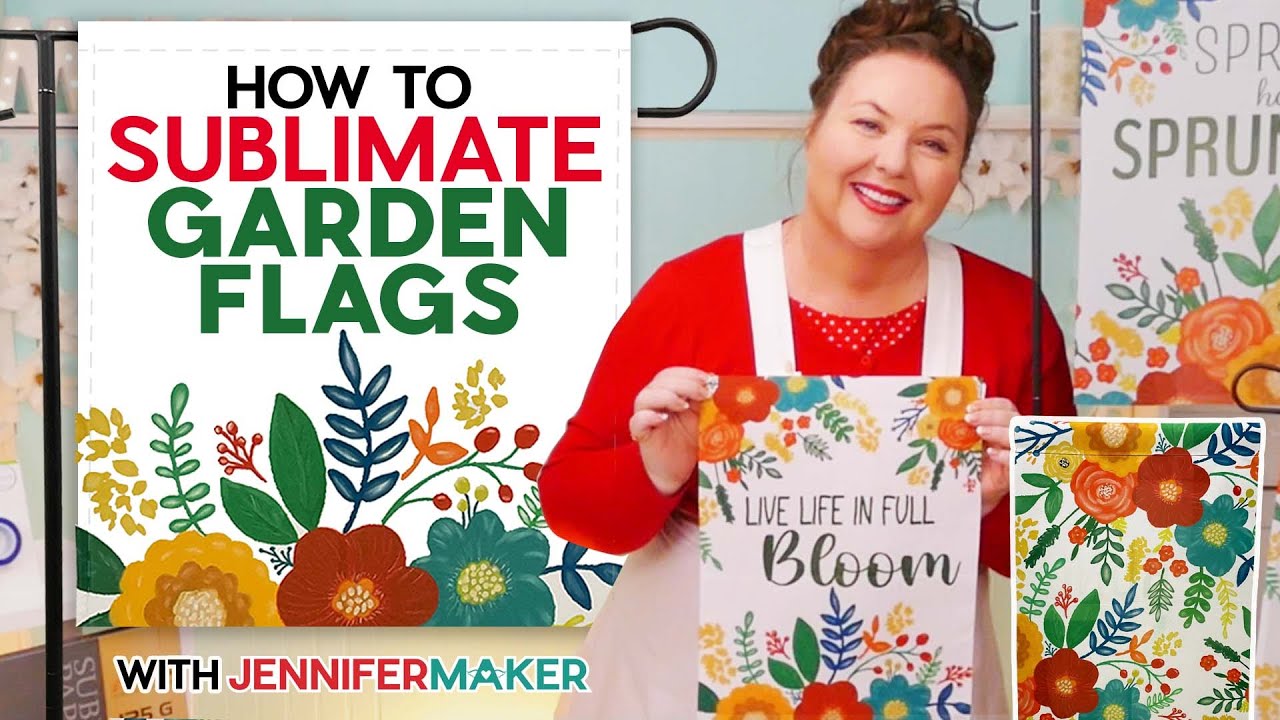 Garden Flags DIY | Sublimate on Both Sides - YouTube