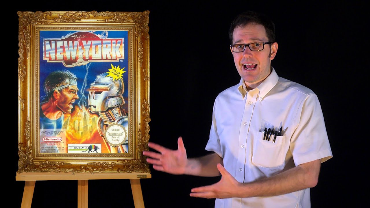 AVGN: Bad Game Cover Art #8 - Action In New York (NES) - YouTube