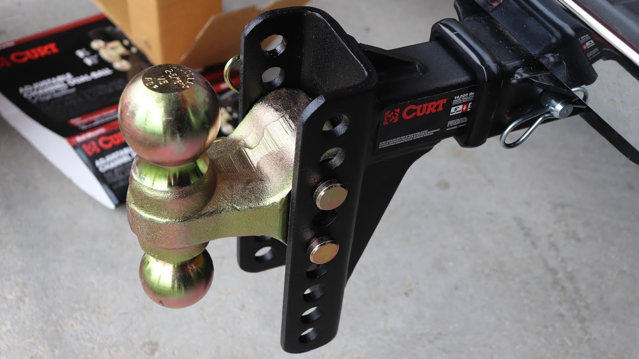 Curt Adjustable Channel Dual Ball Mount #45900 - YouTube