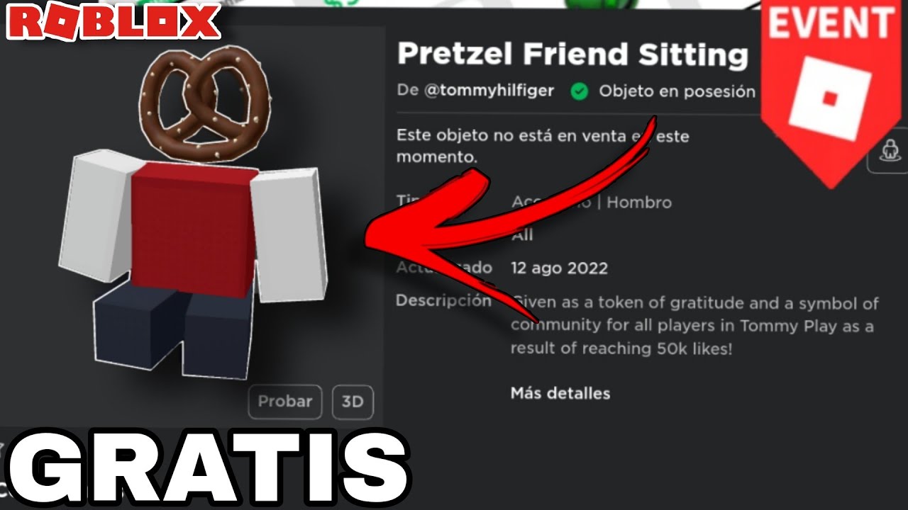 CONSIGUE AMIGO PRETZEL "GRATIS" PARA TU AVATAR DE ROBLOX - YouTube