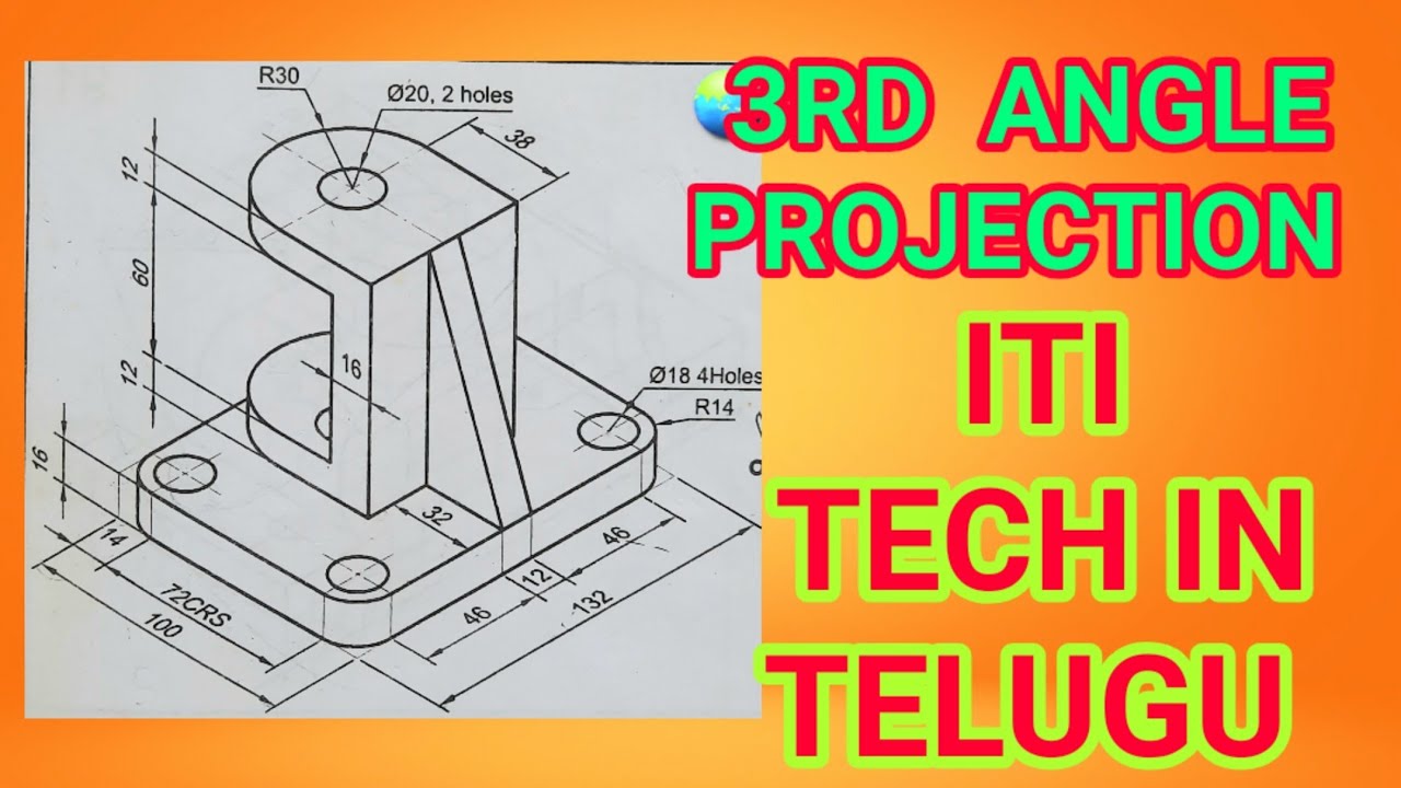 EASY TO DRAW 3RD ANGLE PROJECTION - YouTube