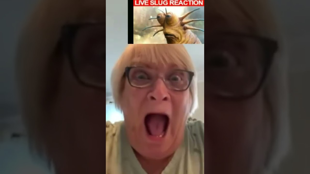 Klaud reacts to Grandma Jumpscare || Live Slug Reaction meme - YouTube