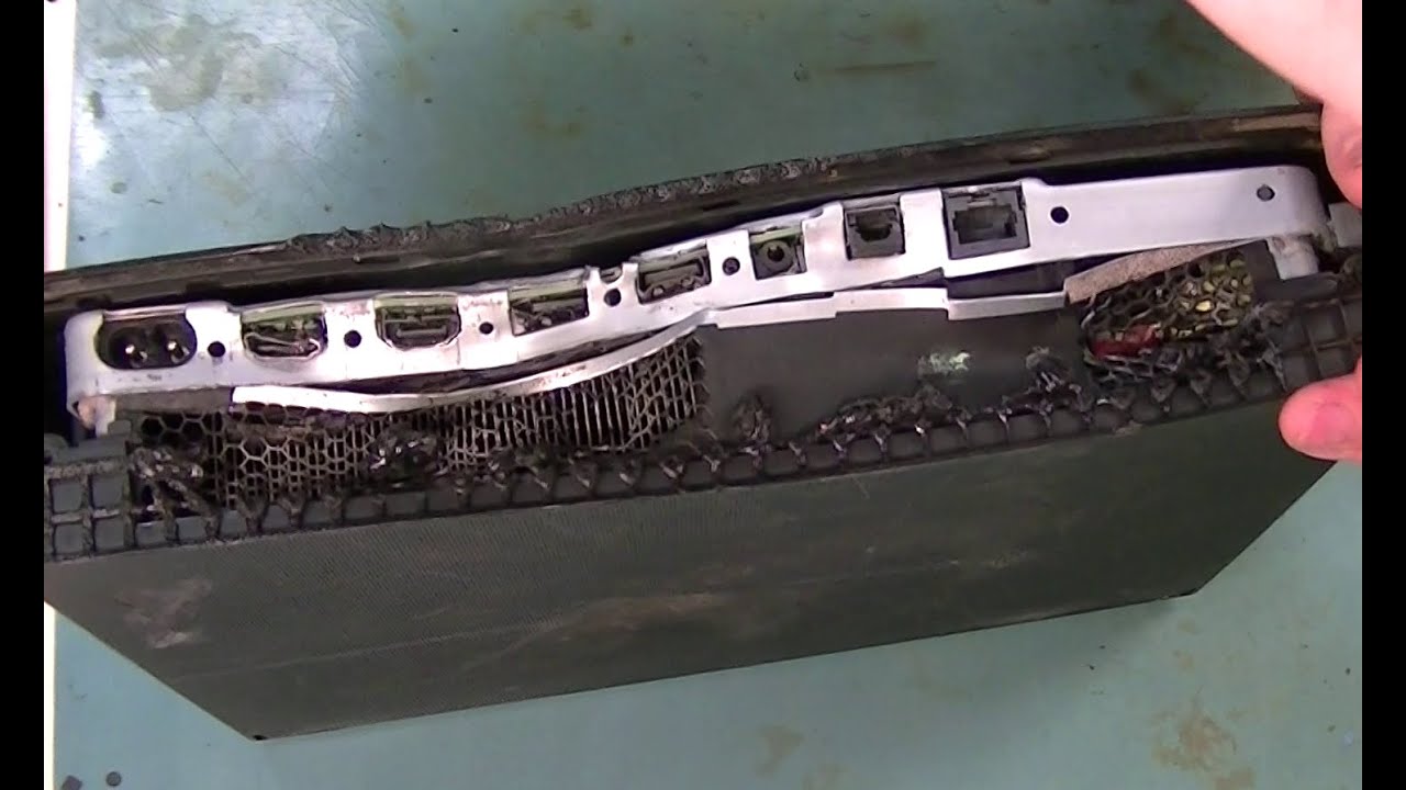 Disassembly process of destroyed XBOX ONE X Scorpio in reverse - YouTube