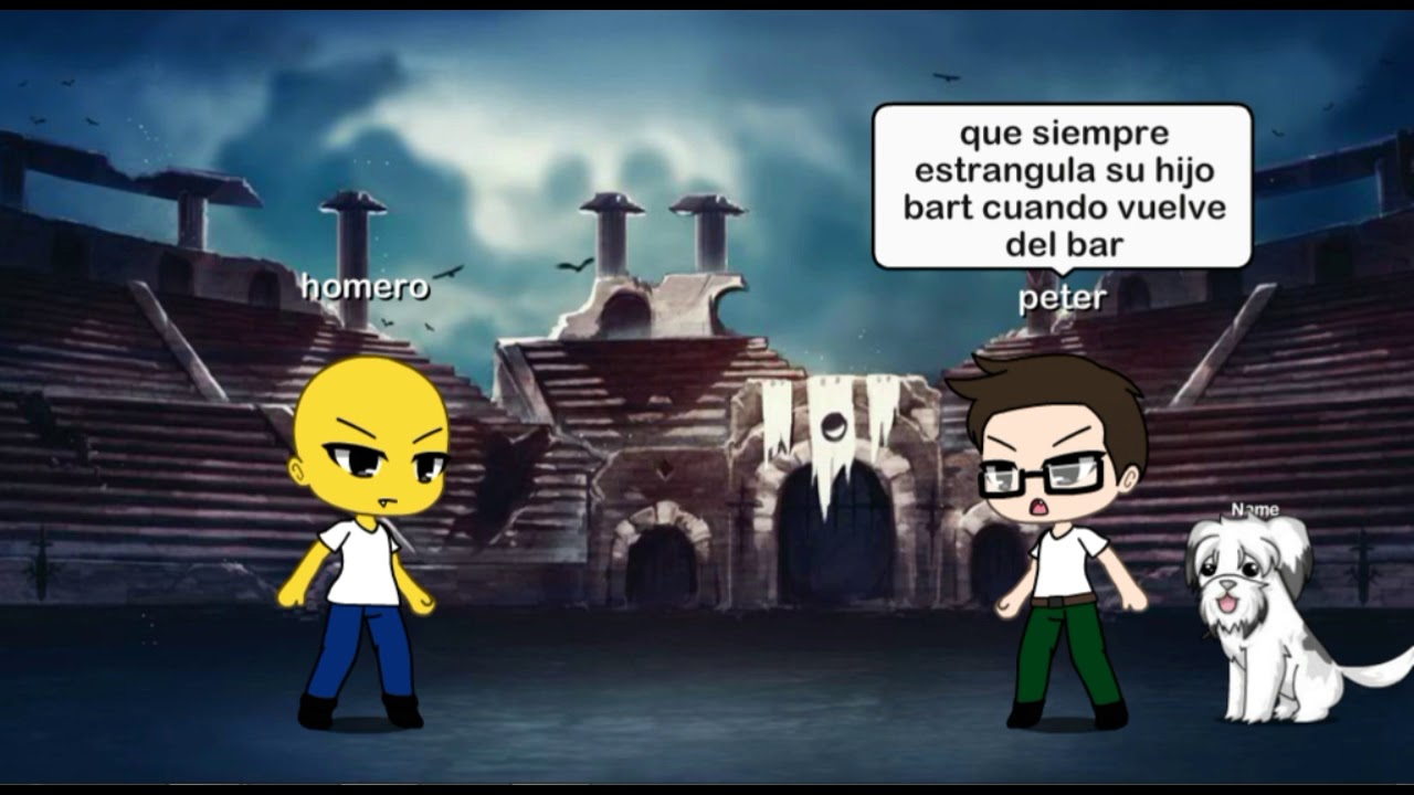 homer simpson vs peter griffin // gacha life - YouTube