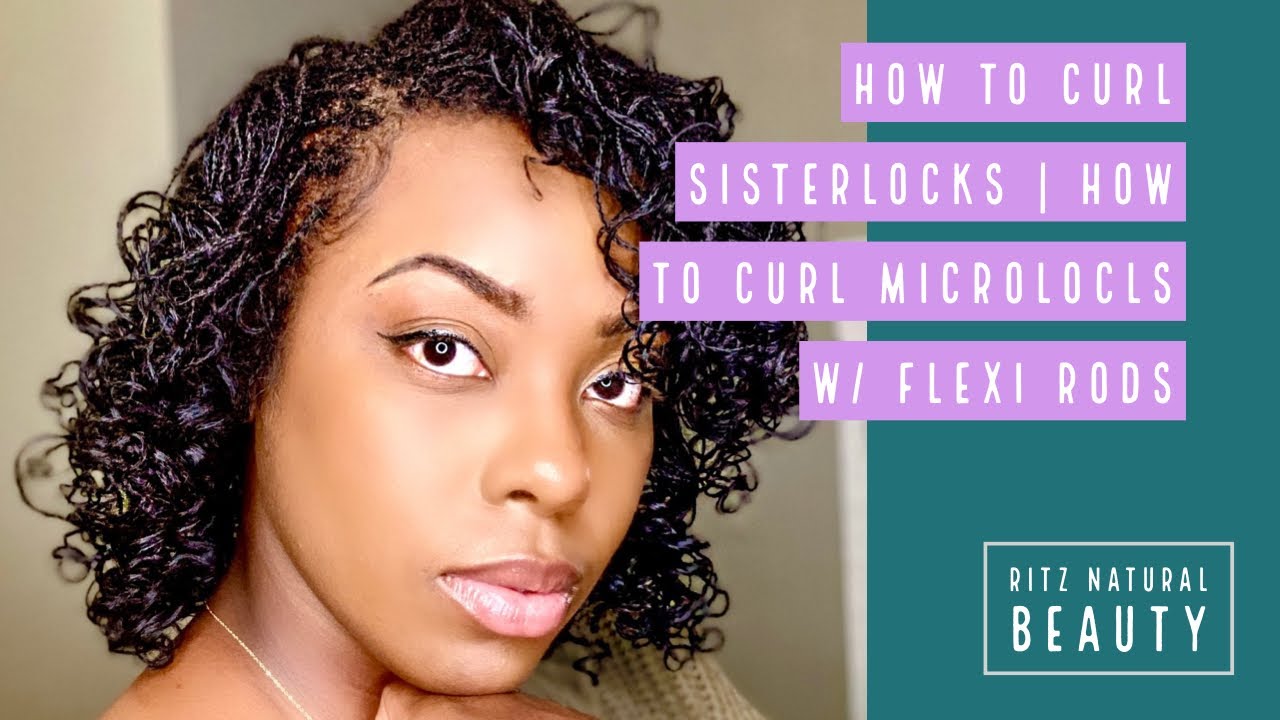 How to curl sisterlocks| How to curls microlocks| Curls for medium ...