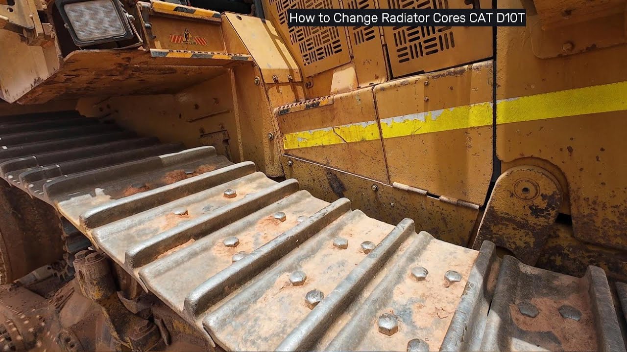 How to change radiator cores on a CAT D10T || Caterpillar || Dozer ...