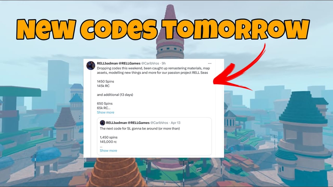 RELL GAMES IS DROPPING NEW CODES TOMORROW (Shindo Life 2) - YouTube