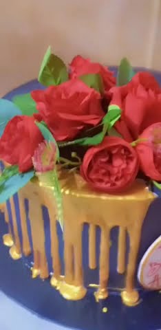 simple design birthday cake for a lady. - YouTube