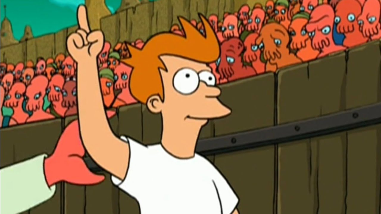 Zoidberg cuts off Fry's arm - YouTube