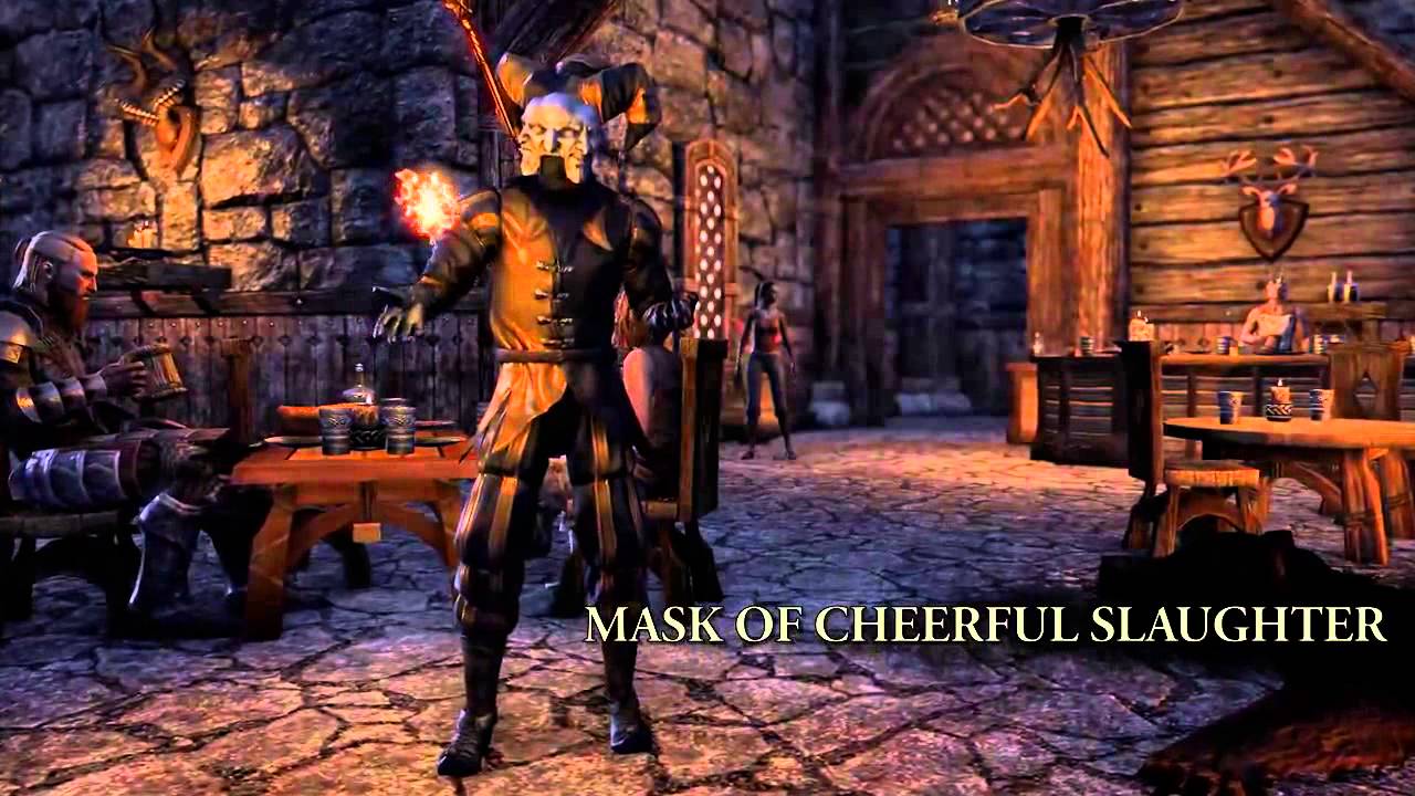 Elder Scrolls Online - Mask of Cheerful Slaughter & Striped Senche ...