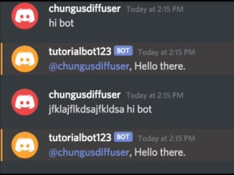 How to create your own discord bot in JavaScript - YouTube