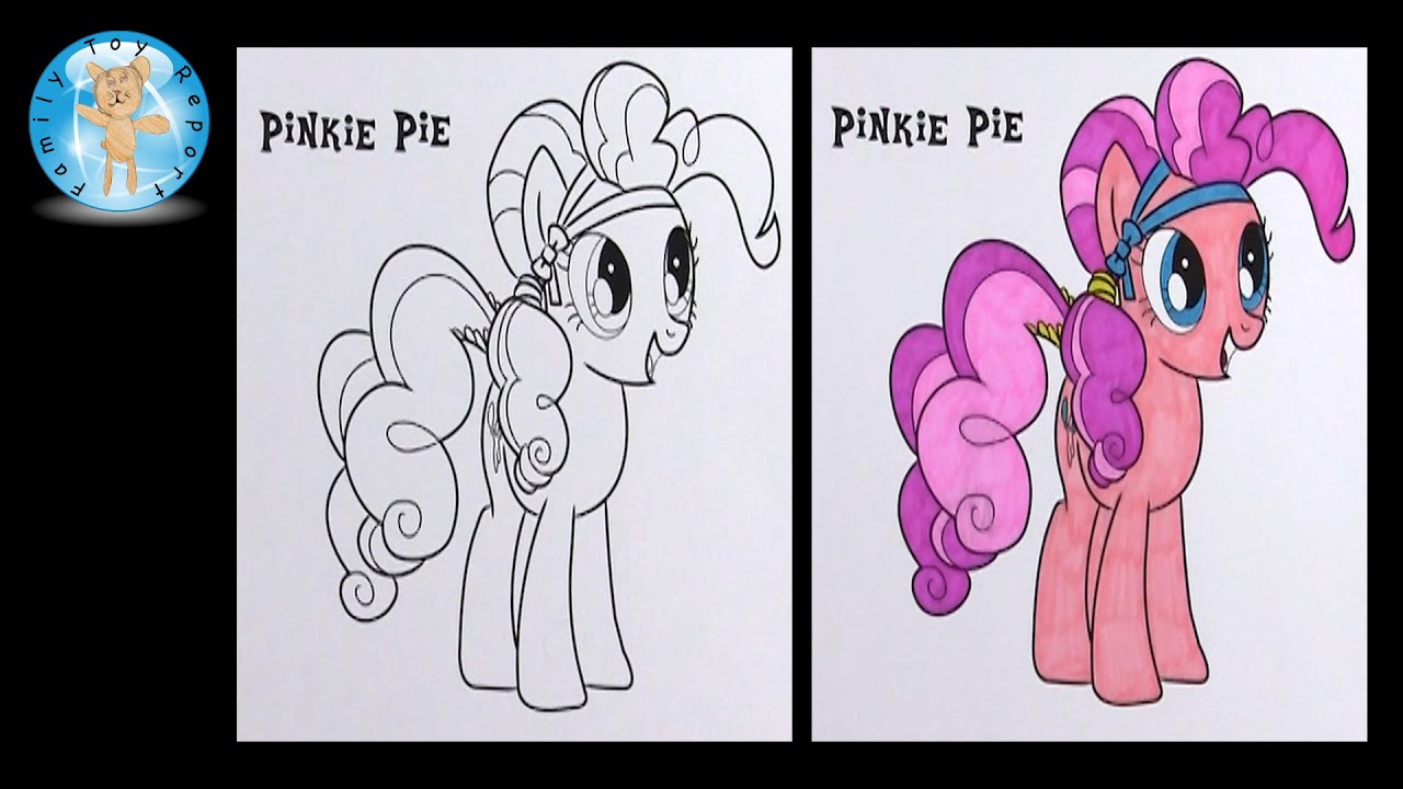 My Little Pony Pinkie Pie Coloring Page Sharpie Speed Color Time Lapse ...