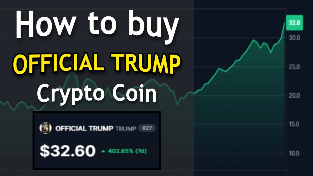 How to buy OFFICIAL TRUMP crypto coin on Solana - YouTube