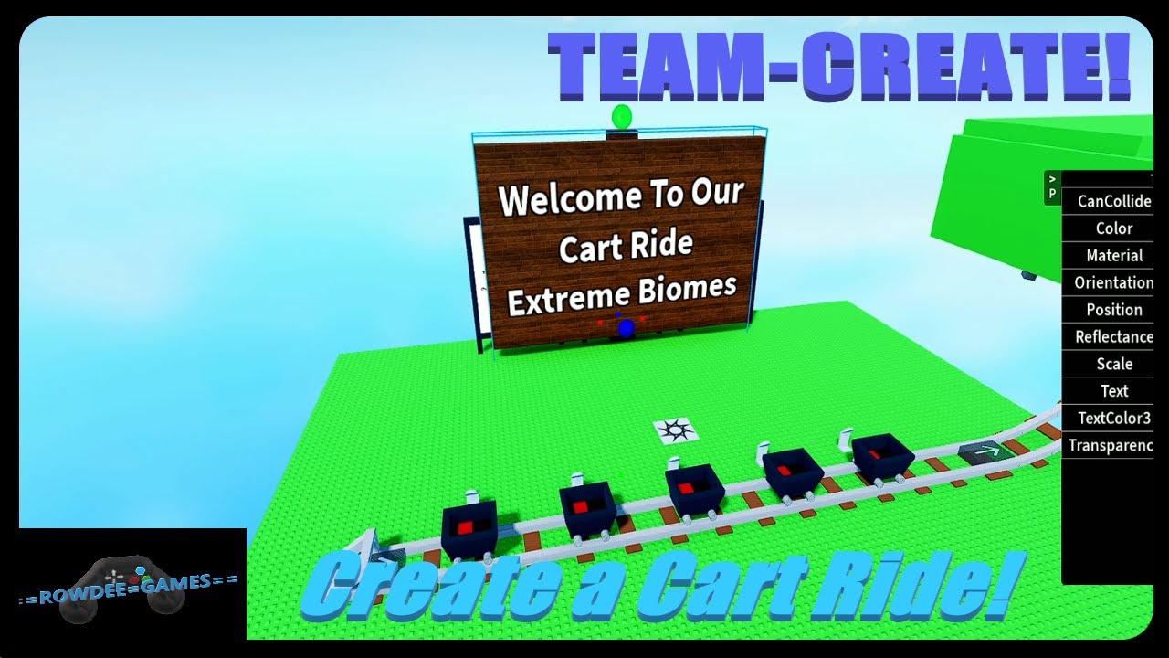 Create a Cart Ride! Co-Create/Team-Create Roblox - YouTube