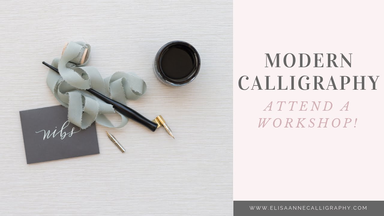 Modern Calligraphy Workshops with ElisaAnne Calligraphy - YouTube