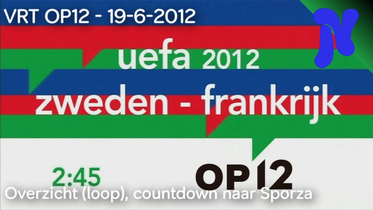 VRT OP12 - Overzicht (loop), countdown naar Sporza (19-6-2012) - YouTube