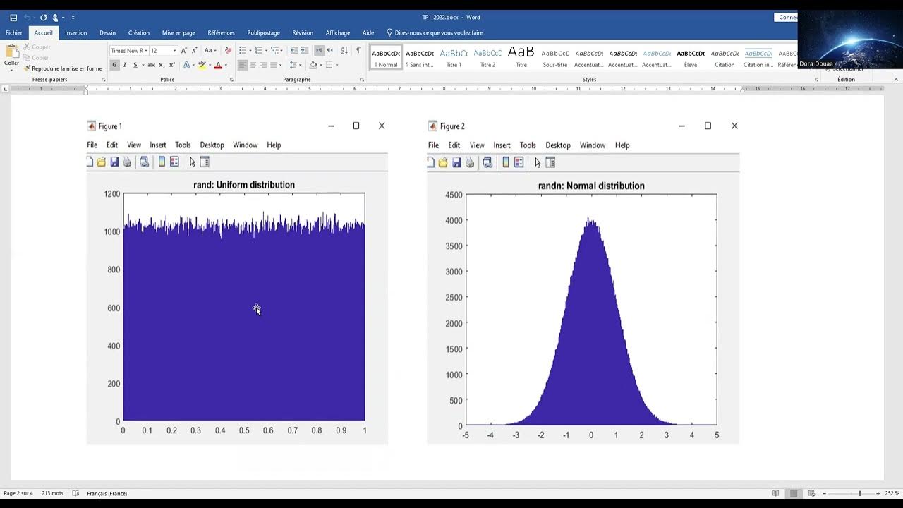 TP 01 Simulation des Lois de Probabilités sur Matlab: Signaux aléatoires & Processus ...
