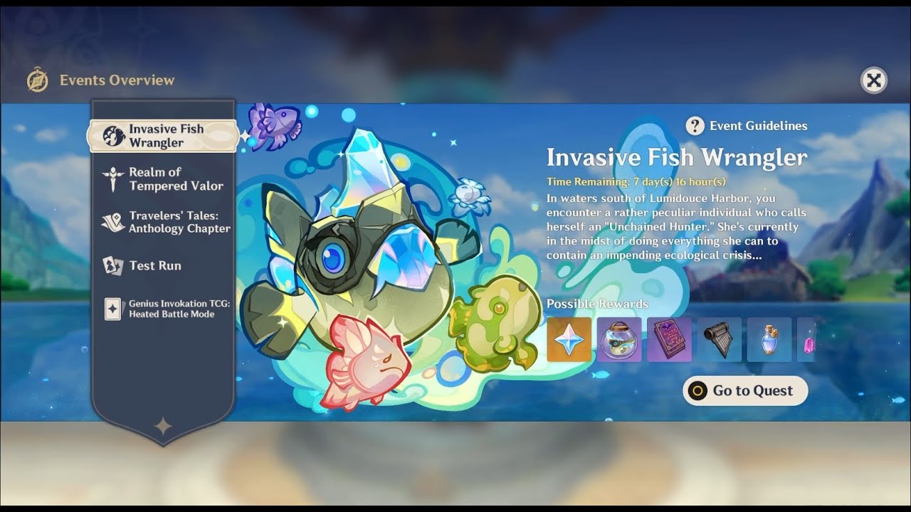 Genshin Impact 5.4 Event | Invasive Fish Wrangler - YouTube