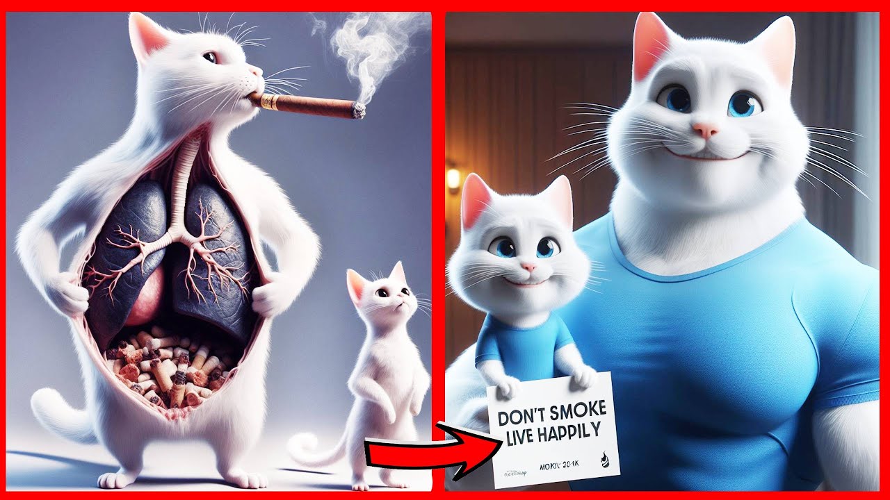 Smoker cat Story💀🚬 - YouTube