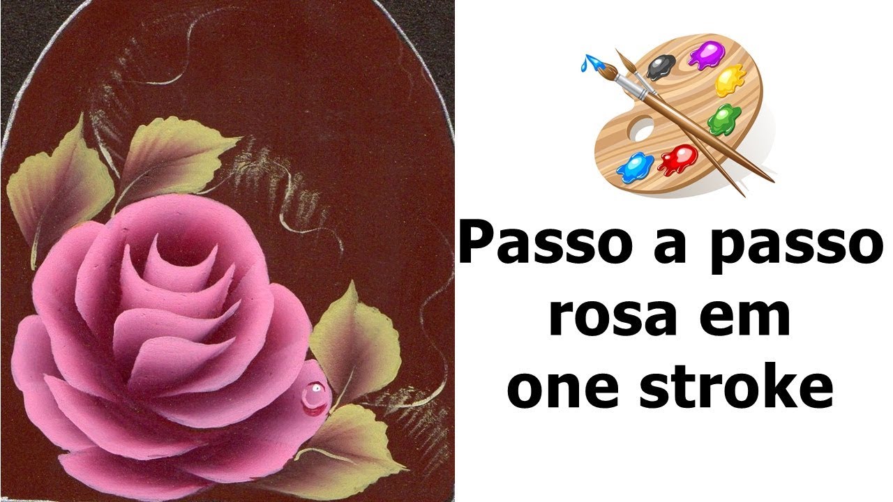 passo a passo rosa - YouTube