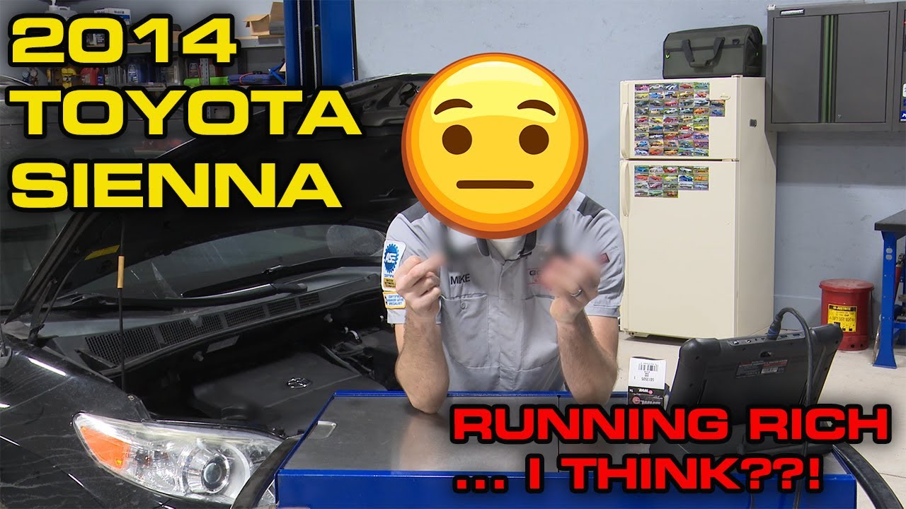 P0172 P0175 Fuel Trim Rich Testing- Toyota Sienna - YouTube