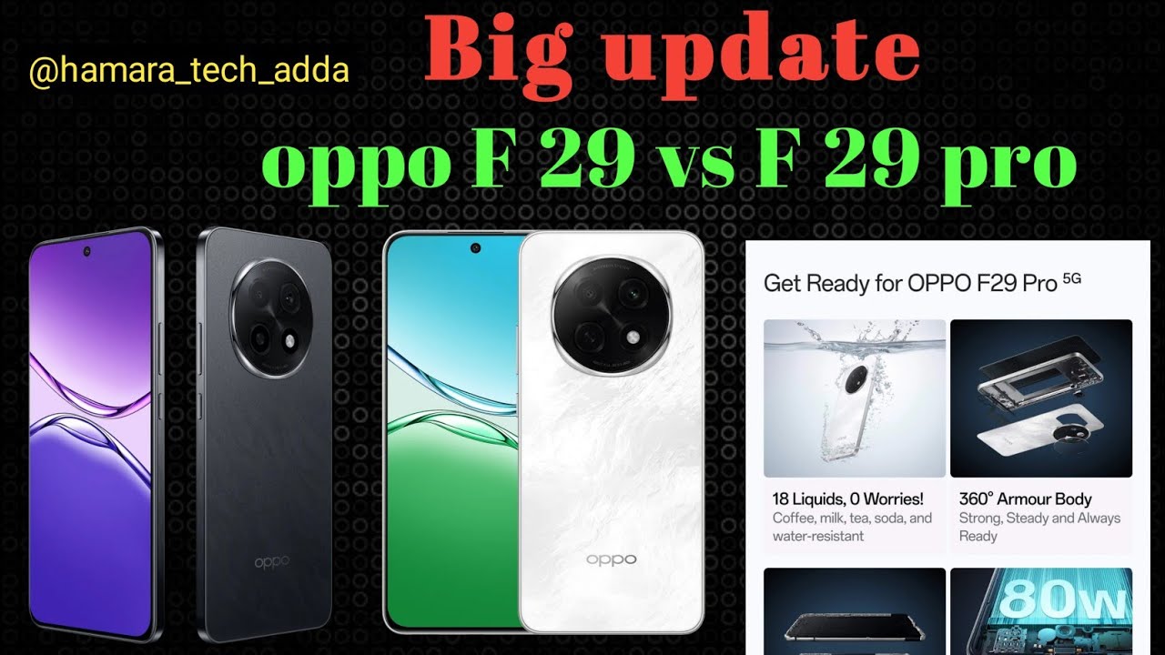Oppo f 29 &f 29 pro updates @hamara_tech_adda - YouTube