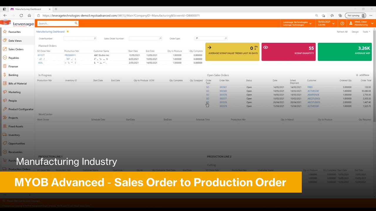 From Sales Order to Production Order Made Easy | MYOB Acumatica for ...