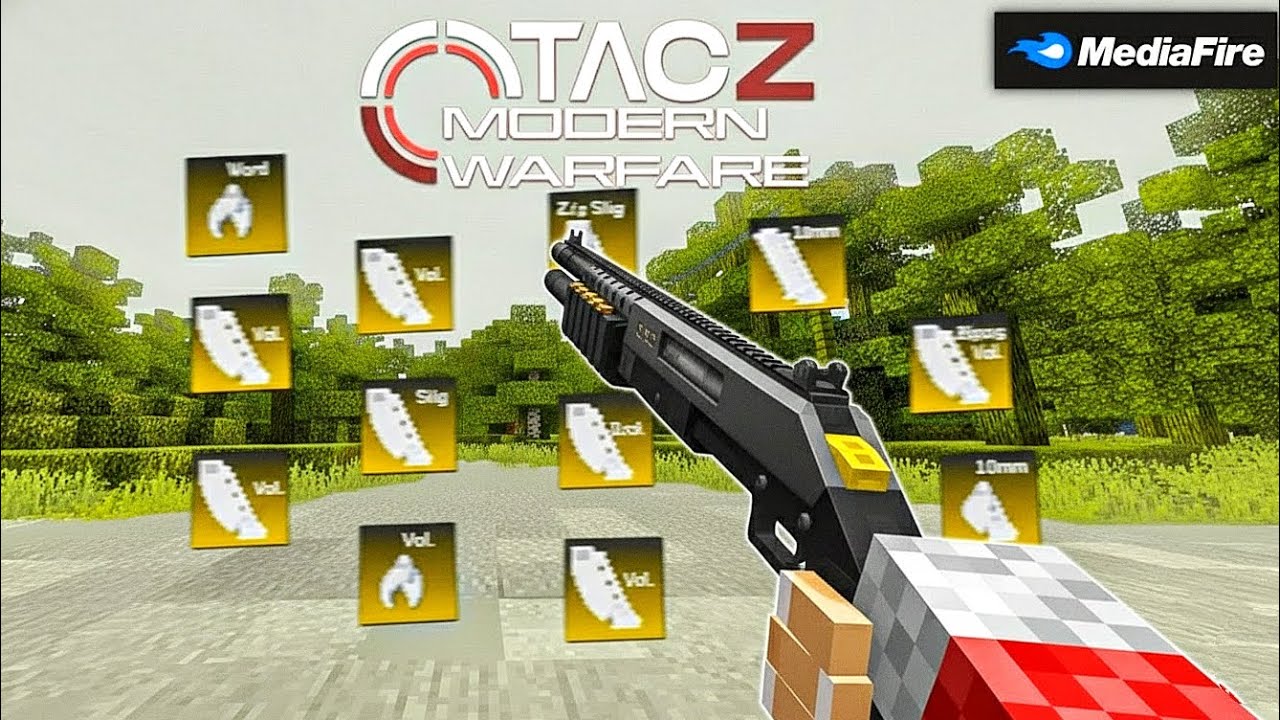 Best TACZ Gun mod v0.45 for Minecraft PE 1.21+ ⚔️ | Realistic Guns ...