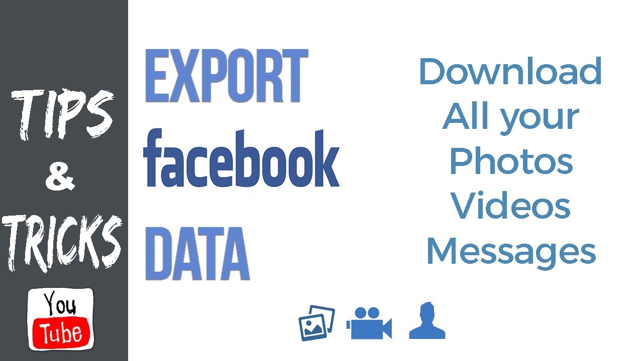 How To Download Your Full Facebook Data ! 2017 | All Images - Videos ...