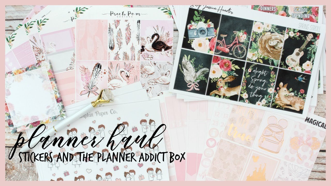 TEMPT ME TUESDAY ll PLANNER HAUL ll STICKERS AND THE PLANNER ADDICT BOX ...
