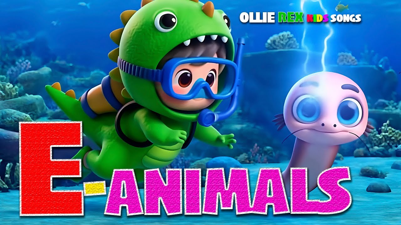 🐘🦅E is for Elephants! Fun Letter E Animal Song for Kids! | ABC Phonics ...